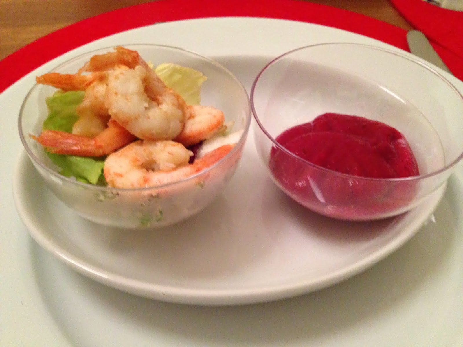 kitchenz: Finto cocktail di gamberi e Carpaccio di scampi